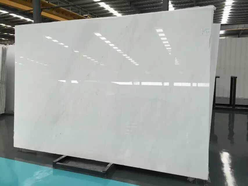 Antique Type White Marble Kitchen Floor Tiles 0.05% Water Absorption