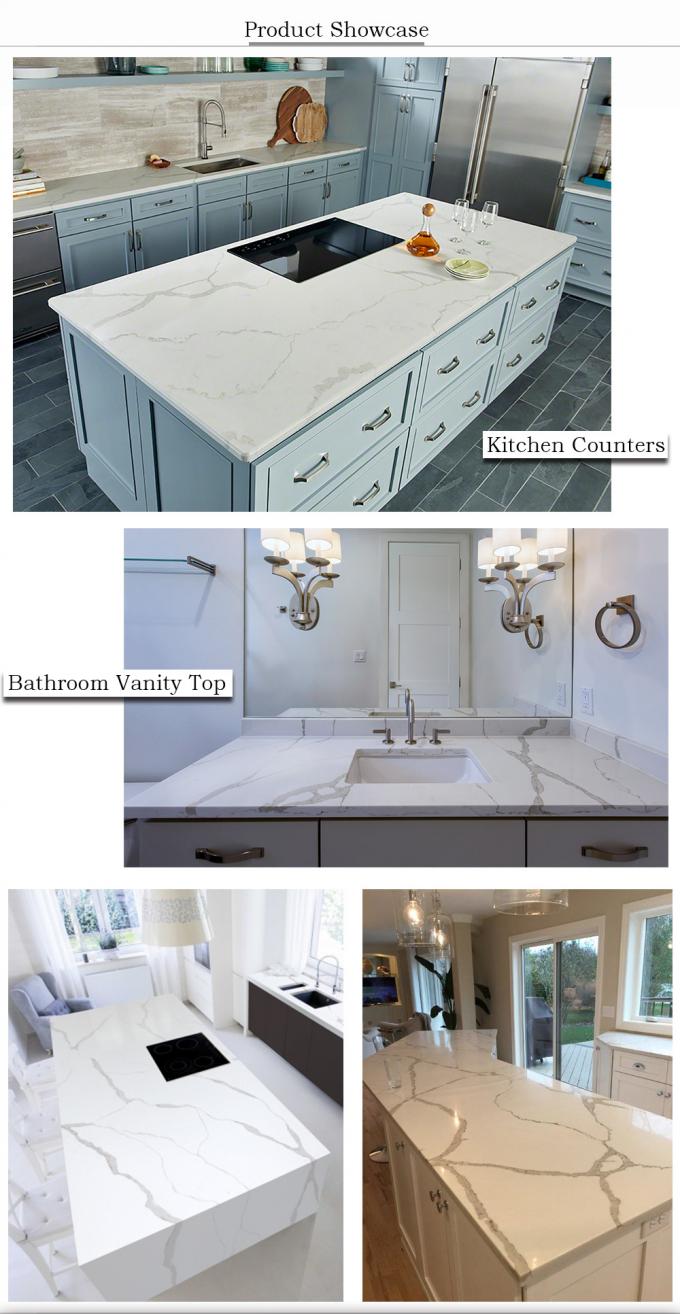 Kitchen Remodelling Solid Stone Countertops 124 MPA Compressive Strength