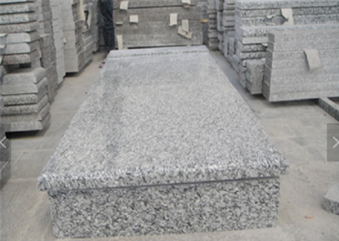 Polished Granite Grave Slabs , Grey Slovakia Style Headstone Markers ...