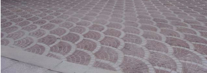 Granite Outdoor Natural Paving Stones For Garden / Patio Red Porphyry